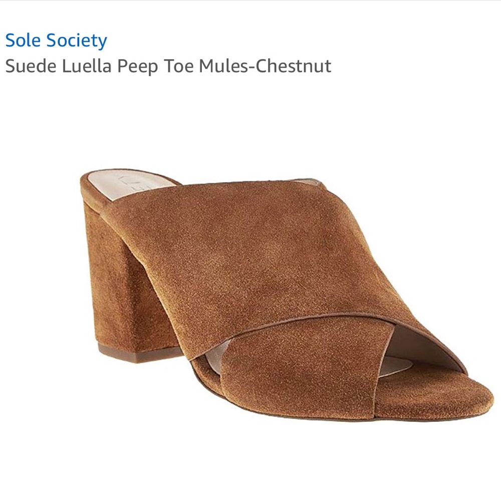 Sole Society Luella Sandal In Chestnut - Gem